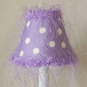 silly bear lighting dotty dots lamp shade, purple