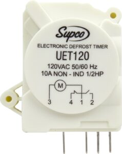 supco uet120 refrigerator defrost timer control universal 120 volt electronic , white