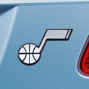 fanmats 14938 utah jazz 3d chrome metal auto emblem