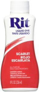 rit dye liquid dye, 8 fl oz, scarlet red, 3-pack