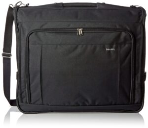 delsey paris garment bags deluxe garment hanging travel bag, black, 45 inch