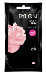 dylon hand fabric tie dye used worldwide by best designers, multi-purpose, suitable for small natural fabrics, permanent and easy to apply, color: powder pink, size: 1.76 oz (50 grams)