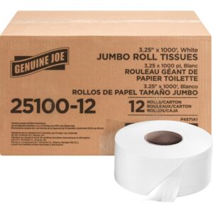 genuine joe - gjo2510012 2-ply jumbo roll dispnsr bath tissue