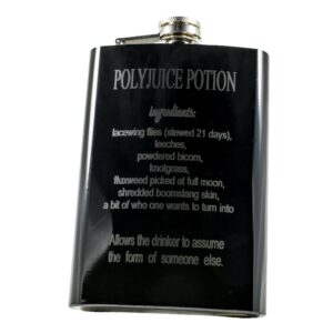 8oz black polyjuice potion black flask