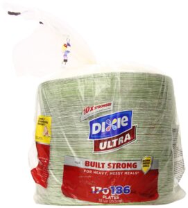 dixie ultra paper plate, 10-1/16 inch, 186 count