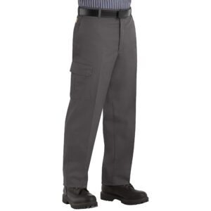 red kap men's industrial cargo pant, charcoal, 38w x 30l