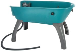 booster bath elevated pet bathing x-large,blue