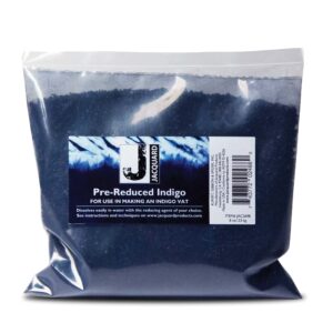 jacquard indigo dye - 8 oz pre reduced indigo - create your own shibori bag, indigo macrame, indigo dye pillow, and more - blue dye fabric