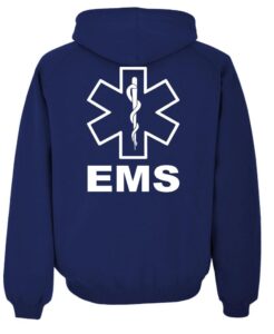 the goozler v2 ems - emergency medical services - mens pullover hoodie, 3xl, navy