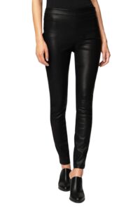 [blanknyc] women's pull on vegan leather legging, black, 28