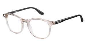 carrera 6636/n round prescription eyewear frames, dove gray black, 49mm, 19mm