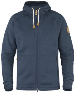 fjallraven ovik fleece hoodie - men's navy large