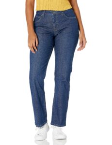 riders by lee indigo women's relaxed fit straight leg jean,patriot blue,18