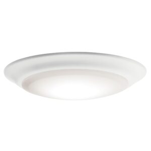 kichler gen i led downlight in white, 7.5" ceiling flush mount interior dimmable light, 3000k, (7.5" x 1.5"), 43846whled30