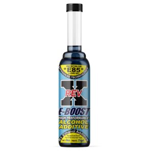 rev x e-boost e85 & alcohol fuel additive - 8 fl. oz treats 25 gallons