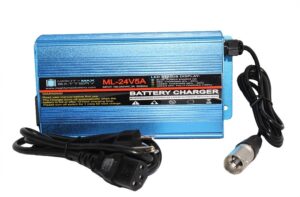 mighty max battery 24v 5amp 3 stage xlr charger for hoveround forerunner, mpv 4, mpv 5