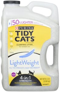 purina tidy cats 4-in-1 cat litter light weight, 8.5 lbs