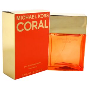 michael kors coral women's eau de parfum spray, 3.4 ounce