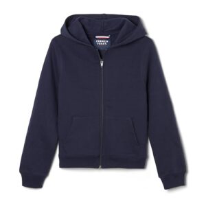 french toast boys' fleece hooded sweatshirt, navy, medium/8,big boys