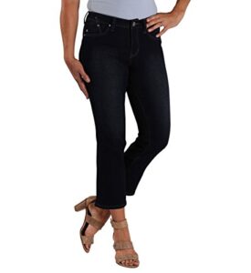 jag jeans women's lena straight ankle pant, dark indigo, 10