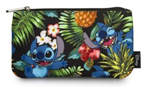 loungefly disney lilo & stitch hawaiian print cosmetic bag pouch