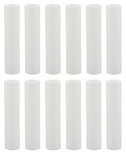 creative hobbies® 4" white plastic candle covers sleeves chandelier socket covers ~ 4 inch candelabra base | set of 12