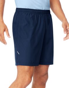 hanes men's sport performance run short, navy, small