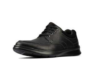 clarks men's cotrell edge oxford, black oily leather, 9.5 w us