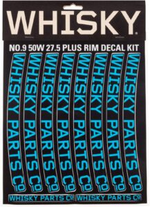 whisky - rim decal kit for two 50w rims - cyan