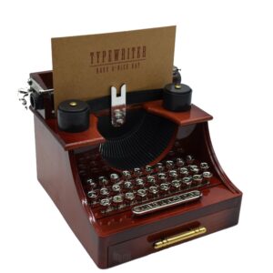 maymii vintage typewriter music box for home/office/study room décor decoration