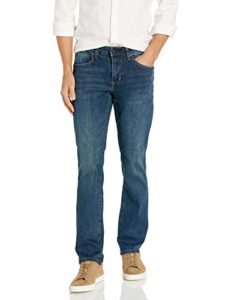 izod men's comfort stretch denim jeans (regular,straight, and relaxed fit), indigo blast, 32wx30l