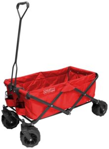 creative outdoor push pull hauler wagon for kids, 200lbs weight capacity, all-terrain collapsible and portable folding cart for cargo, beach, park, garden, camping & tailgate