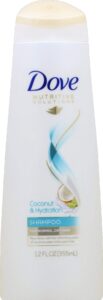 dove shampoo coconut & hydration for dry hair with bio-protein care technology and coconut oil 12 fl oz