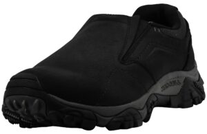 merrell men's moab adventure moc hiking shoe, black, 11 m us