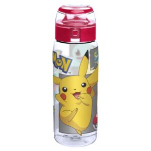 zak designs pokemon 25 oz. bpa-free wide mouth bottle, pikachu