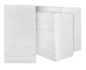 kingzak white dinner 16.5"x15" | eight fold | 2-ply | pack of 200 napkin, 200 count