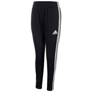 adidas boys' tapered trainer pant, black, large