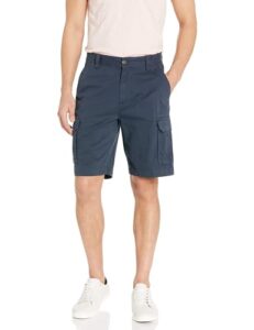 amazon essentials men's classic-fit cargo short (available in big & tall), dark navy, 33