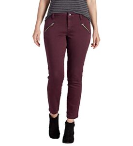 jag jeans women's ryan skinny jean, plum noir, 8