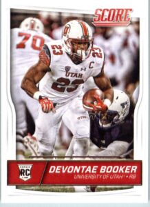 2016 panini score football #346 devontae booker rc utah utes