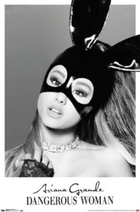 trends international ariana grande - dangerous wall poster, 22.375" x 34", premium unframed version