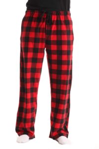 #followme 45902-1a-xxxl polar fleece pajama pants for men/sleepwear/pjs, red buffalo plaid, xxx-large