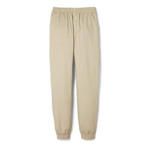 french toast boys' big pull-on twill jogger pants, khaki, 12