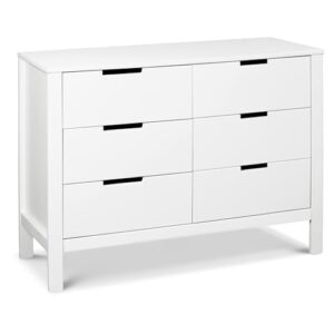 carter's by davinci colby 6-drawer dresser in white