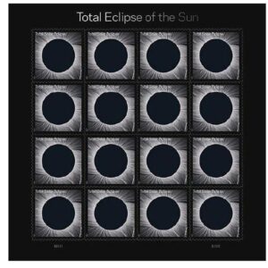 total eclipse of the sun forever stamps sheet of 16 postage stamps scott 5211