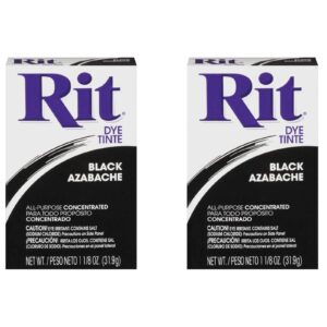 rit all-purpose powder dye, black (2 pack)