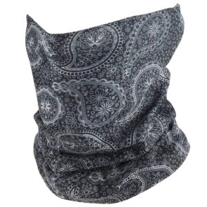 paisley face mask - sun wind dust protection reusable mask for men & women - works as neck gaiter, headwear, balaclava - ski atv riding mask (paisley)