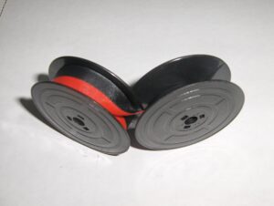 olivetti lettera 32 typewriter ribbon- black / red ink