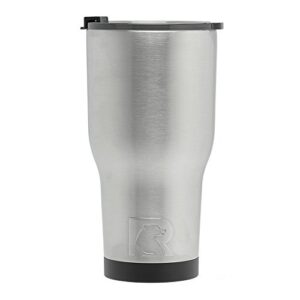 rtic double wall vacuum insulated tumbler, 30 oz, stainless steel