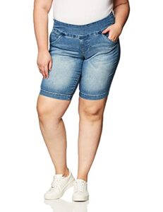 jag jeans women's ainsley pull-on bermuda short, horizon blue, 2